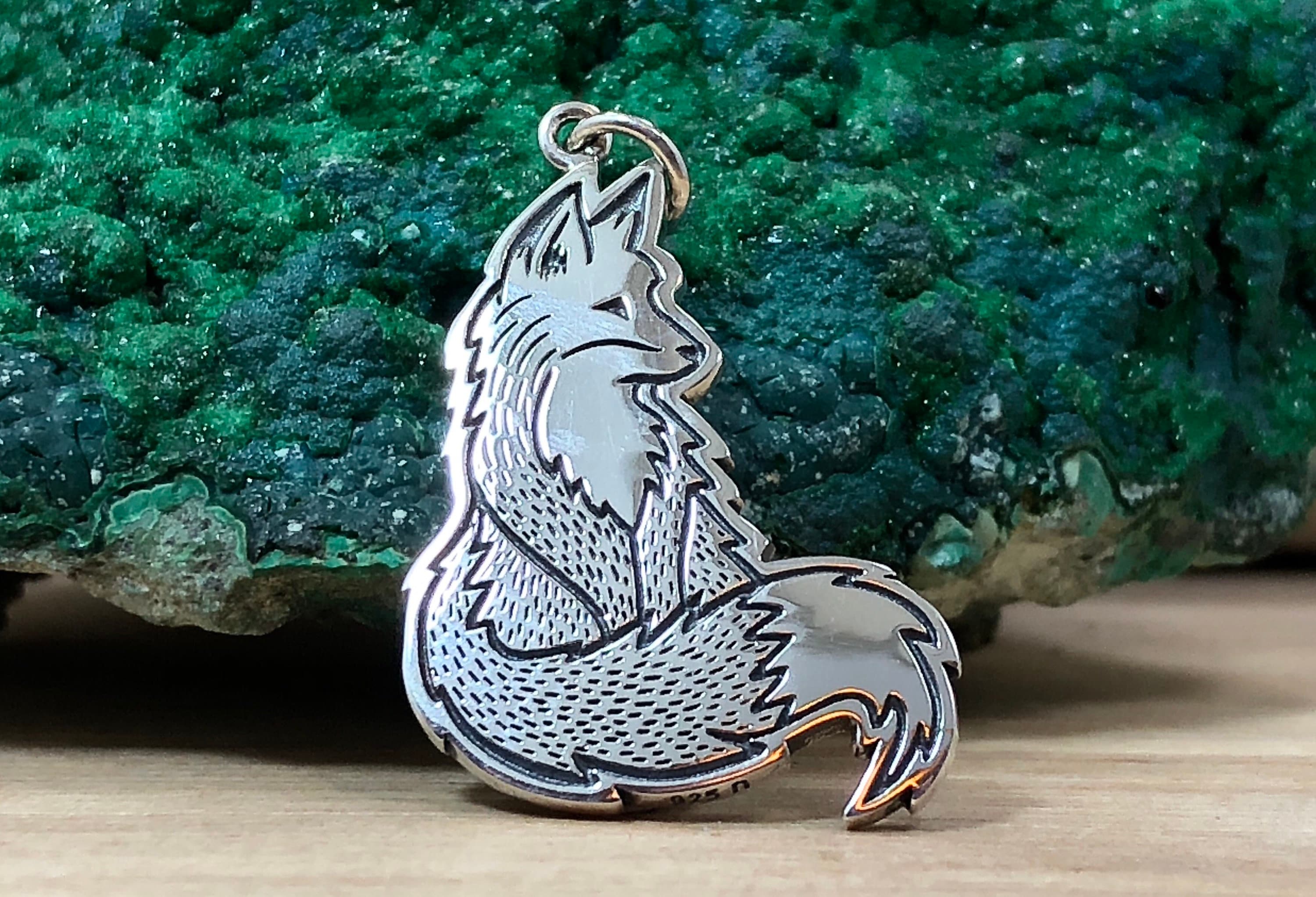 Sterling Silver Fox Charm Fox Charm Animal Lover Charm Zoo | Etsy