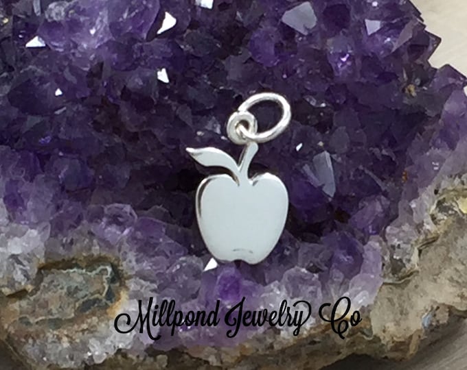 Apple Charm Flat Apple Charm Apple Pendant Apple Cut Out - Etsy