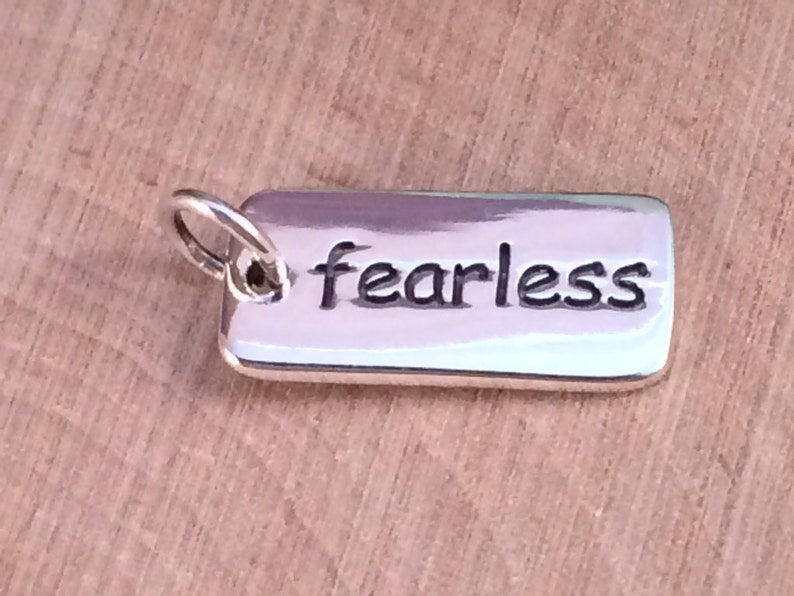 Fearless Charm Fearless Charm Fearless Pendant Fearless - Etsy