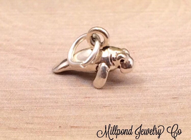 Manatee Charm, Manatee Pendant, Sea Life Charm, Sea Life Pendant ...