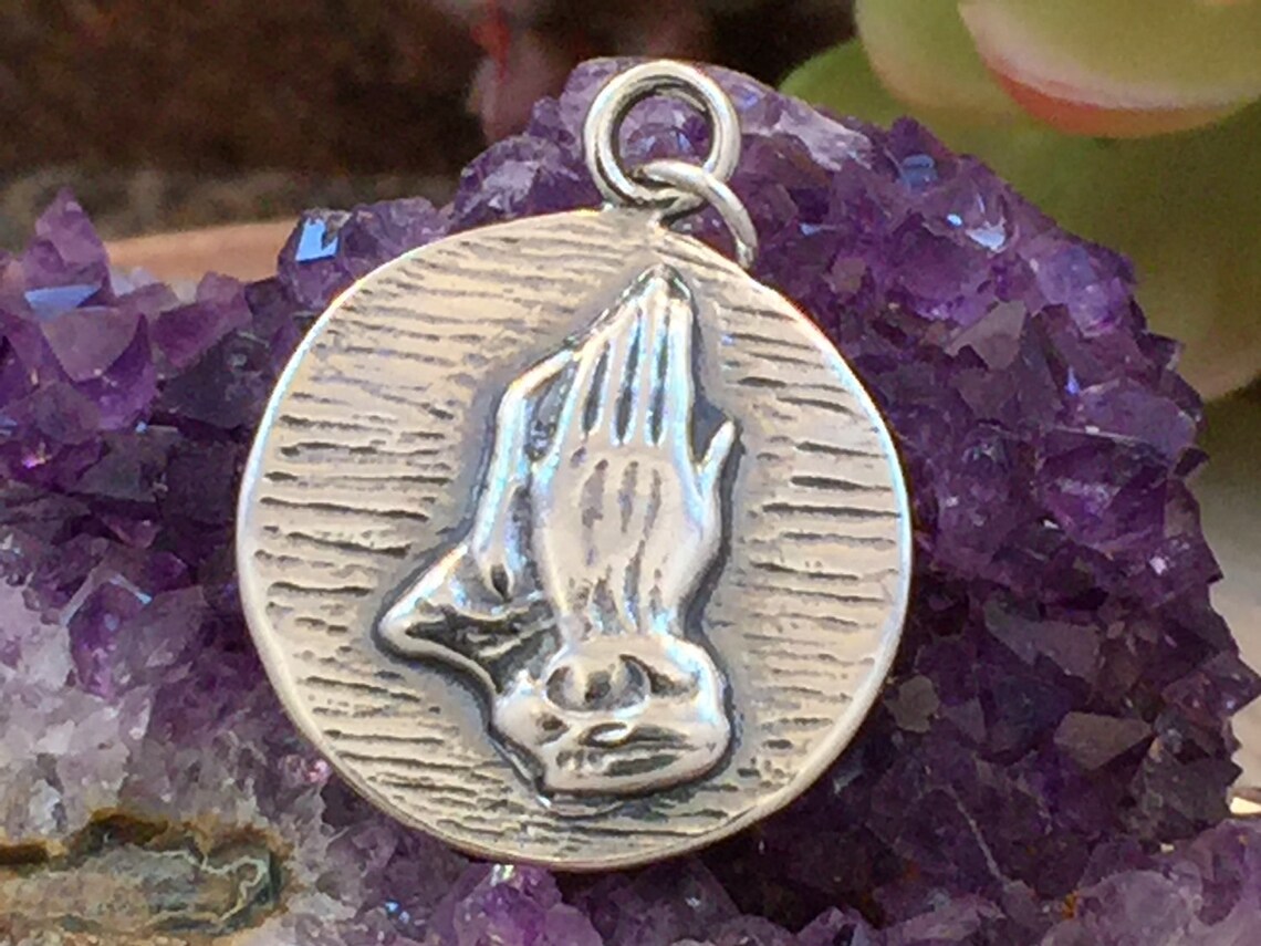 Praying Hands Charm Praying Charm Religious Charm Christian | Etsy