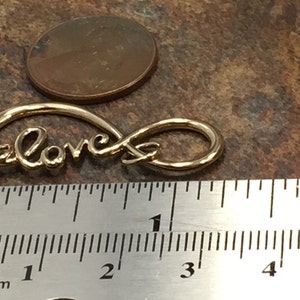 Infinity Love Script Festoon, Infinity Connector, Infinity Charm ...