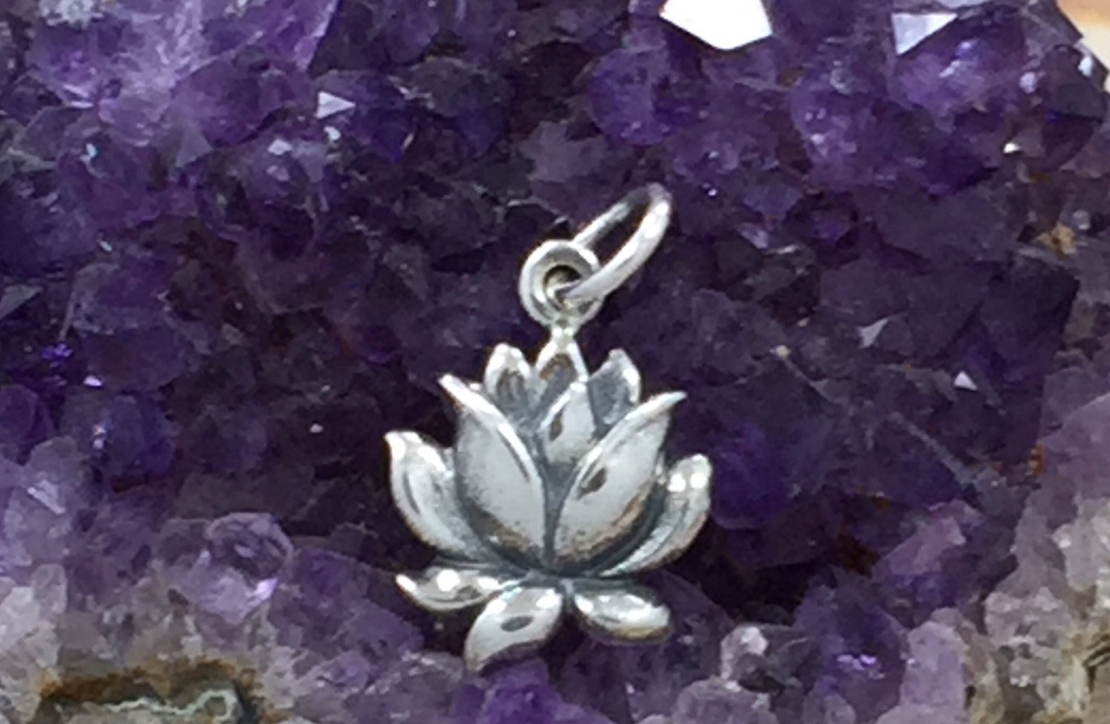 Lotus Blossom Charm Lotus Flower Charm Flower Charm | Etsy