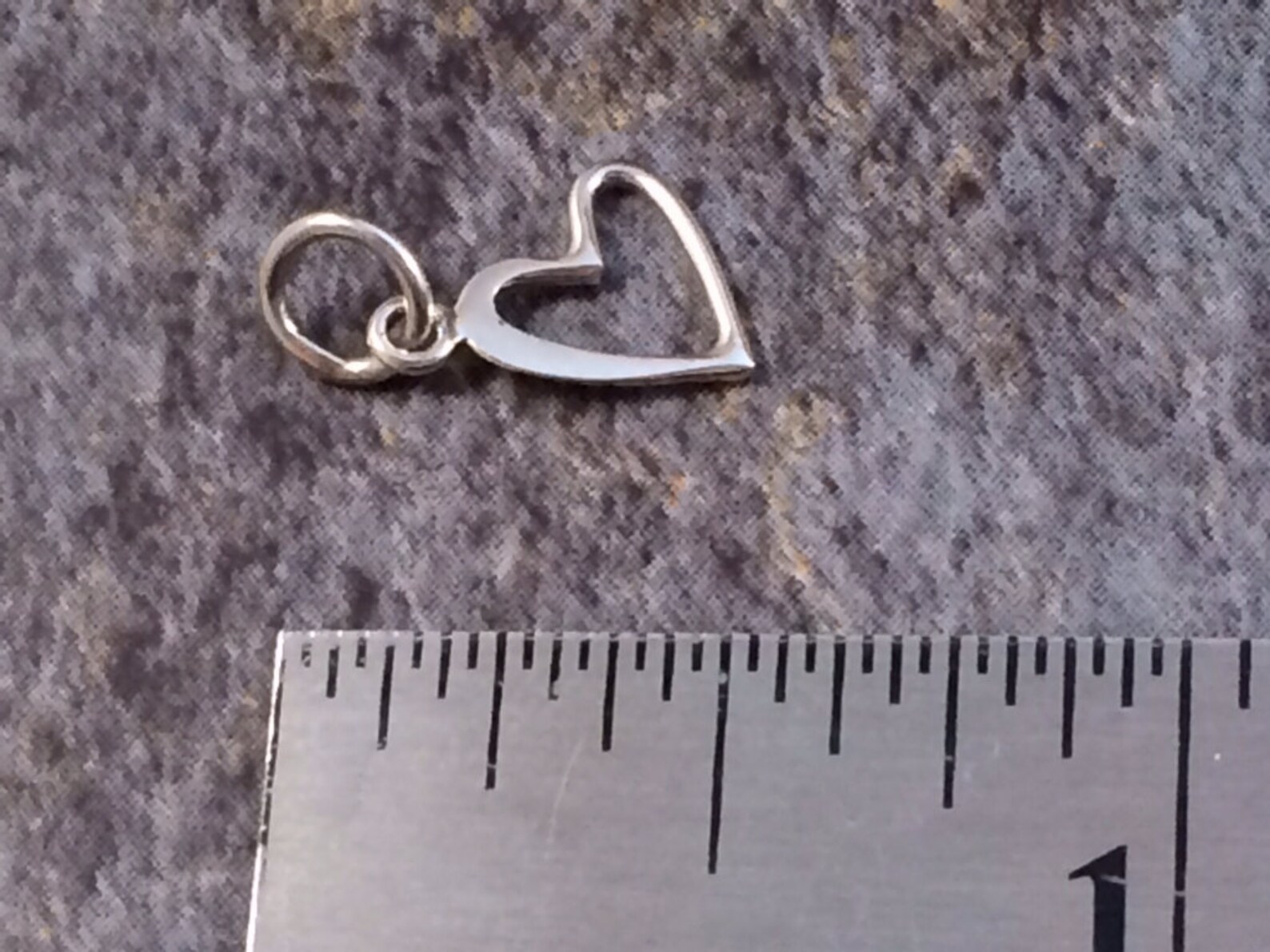 Heart Charm Heart Pendant Small Open Heart Charm Silver - Etsy