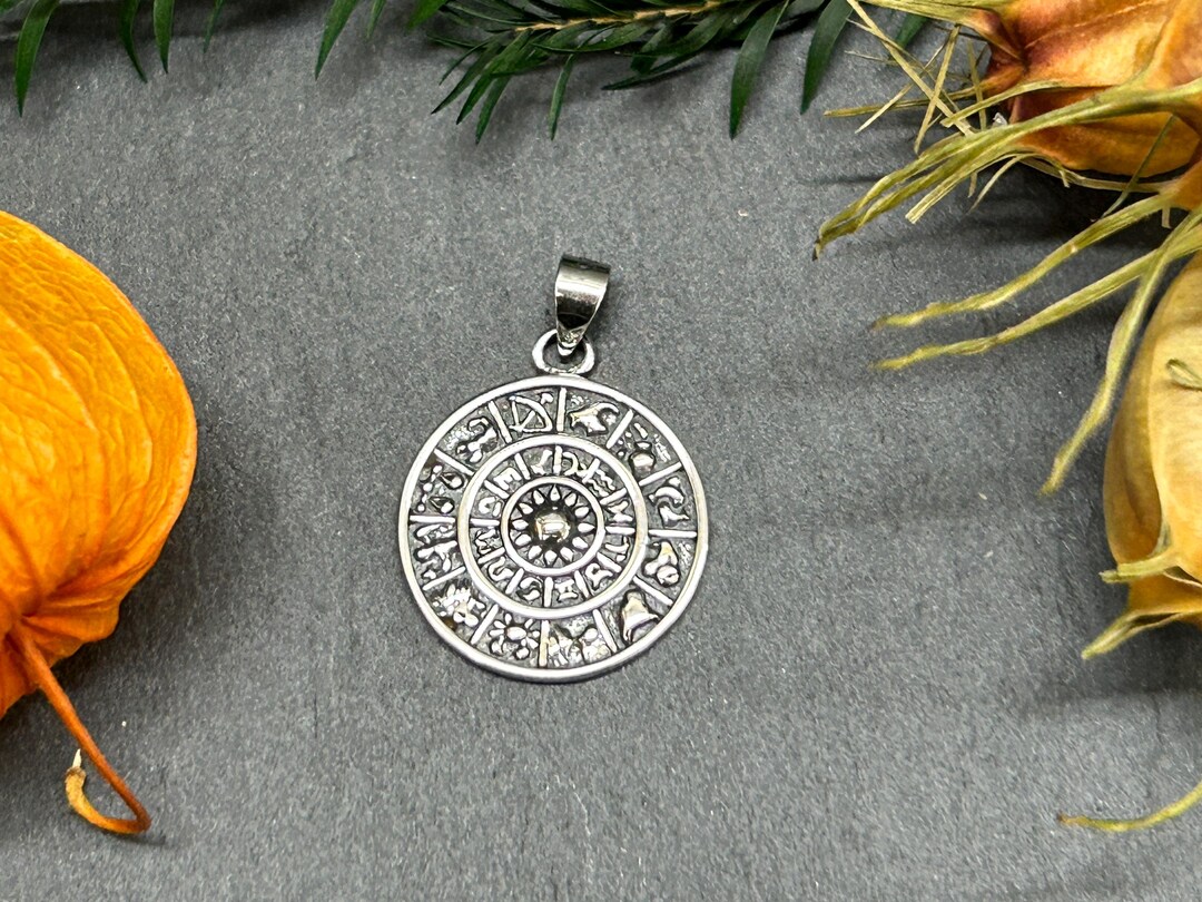 Sterling Silver Zodiac Calendar Charm, Zodiac Charm, Astrology Charm ...