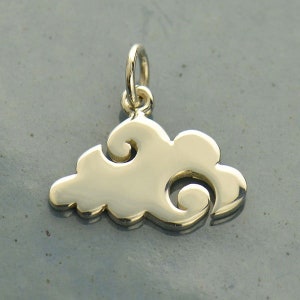 Cloud Charm Flat Cloud Sky Charm Rain Cloud Weather Charm - Etsy