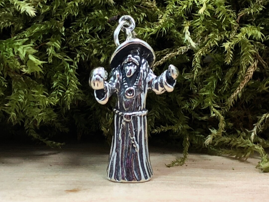 Wizard Charm, Wizard Pendant, Wizard Fan Gift, Mystic Charm, Magic ...