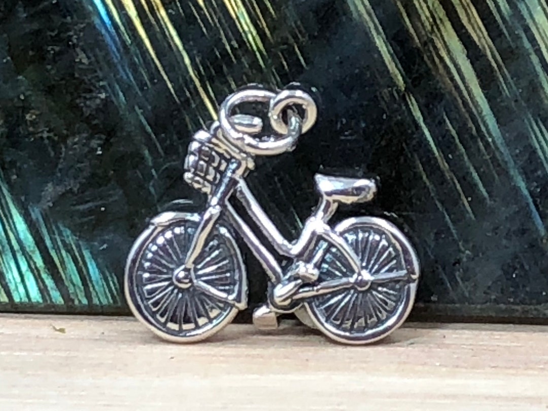 Bicycle Charm Bike Charm Sterling Silver Bicycle Charm - Etsy