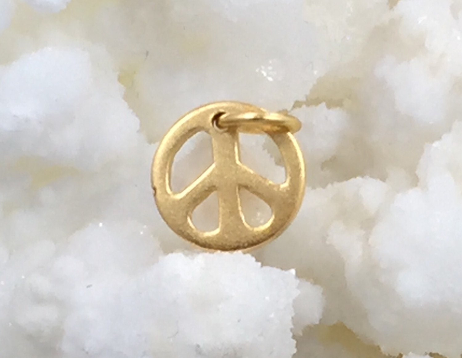 Gold Peace Sign Peace Sign Charm Peace Sign Pendant Gold - Etsy