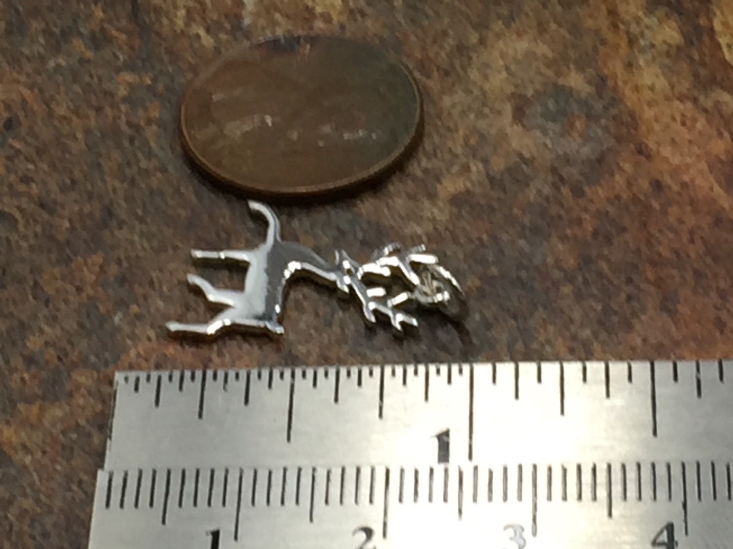 Stag Charm Deer Charm Buck Charm Deer Pendant Sterling - Etsy