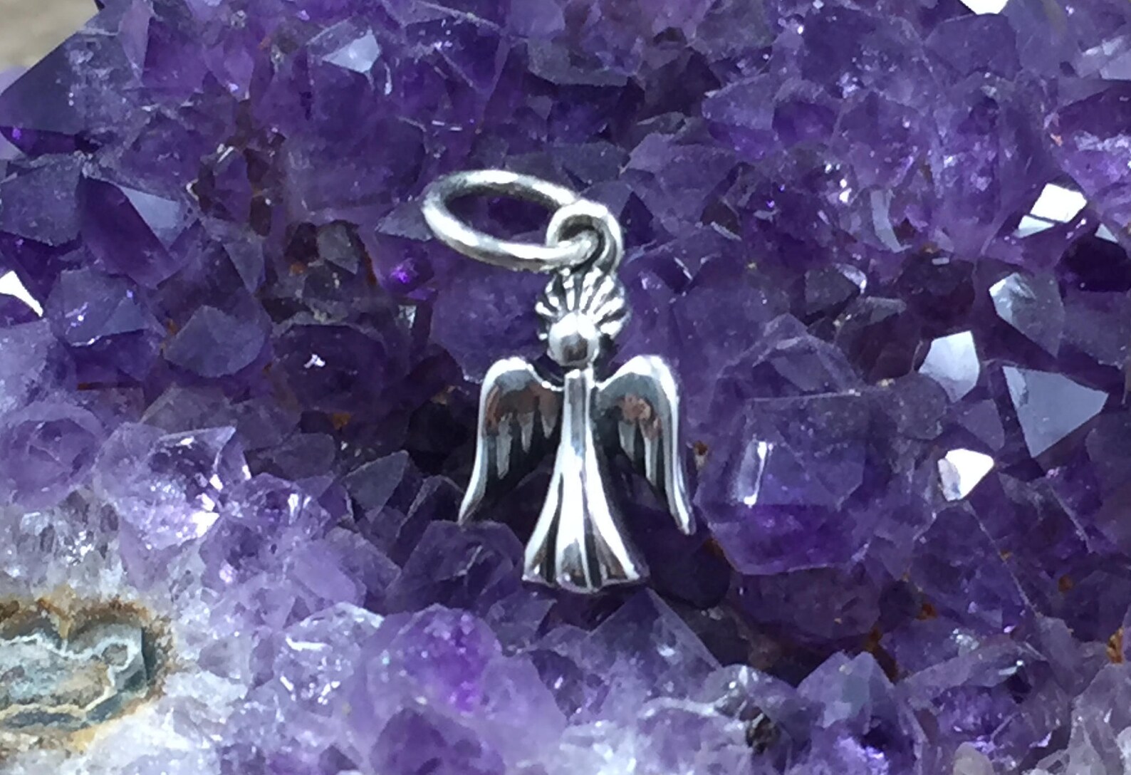 Tiny Angel Charm Angel Charm Christian Charm Sterling - Etsy