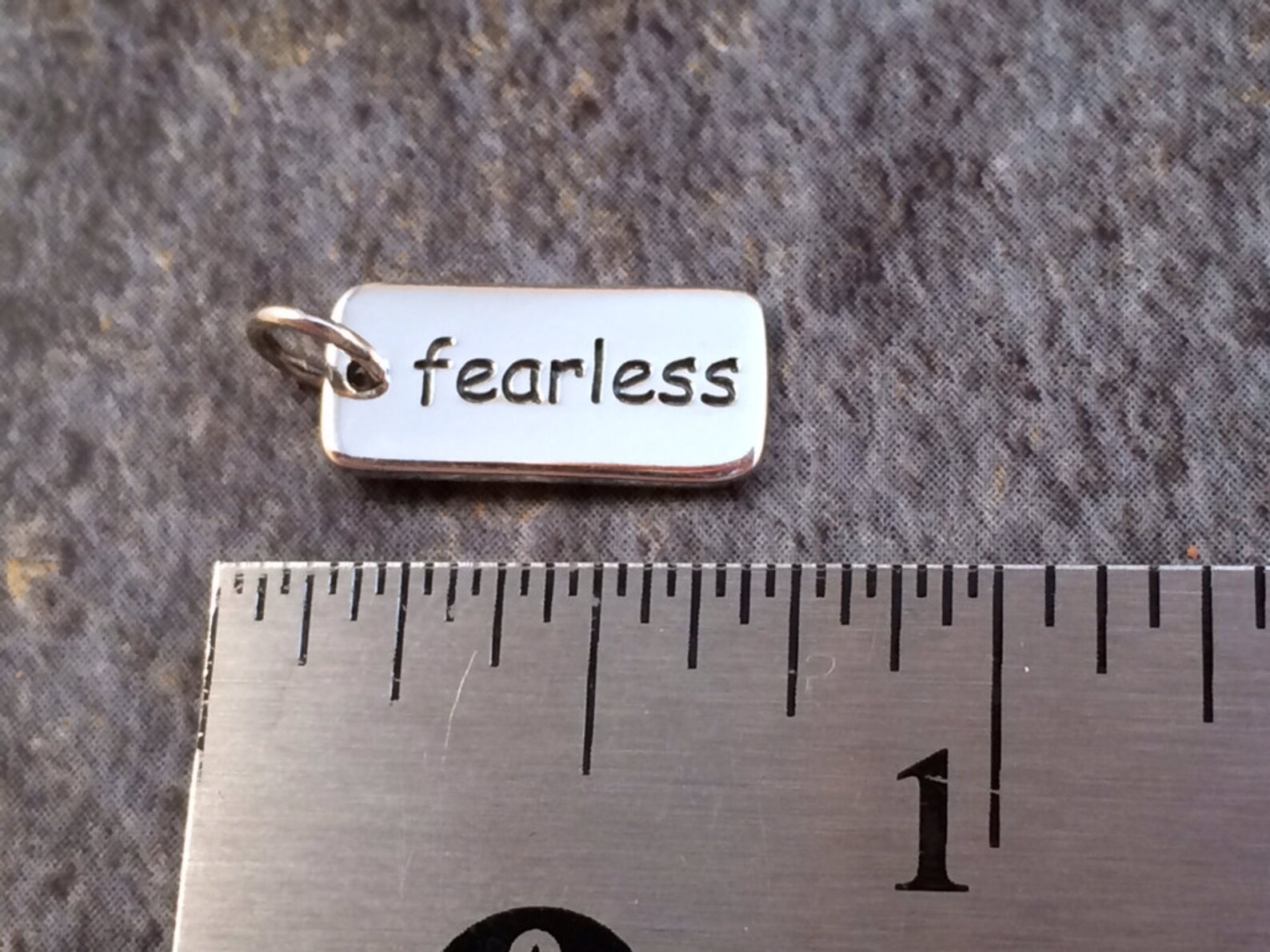 Fearless Charm, Fearless Charm, Fearless Pendant, Fearless Word Charm ...