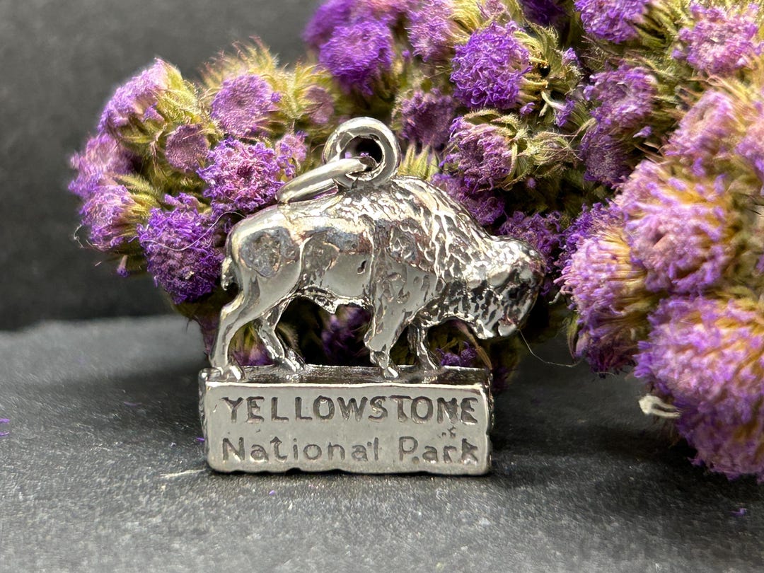 Yellowstone Charm, Yellowstone National Park Buffalo Charm, Buffalo ...