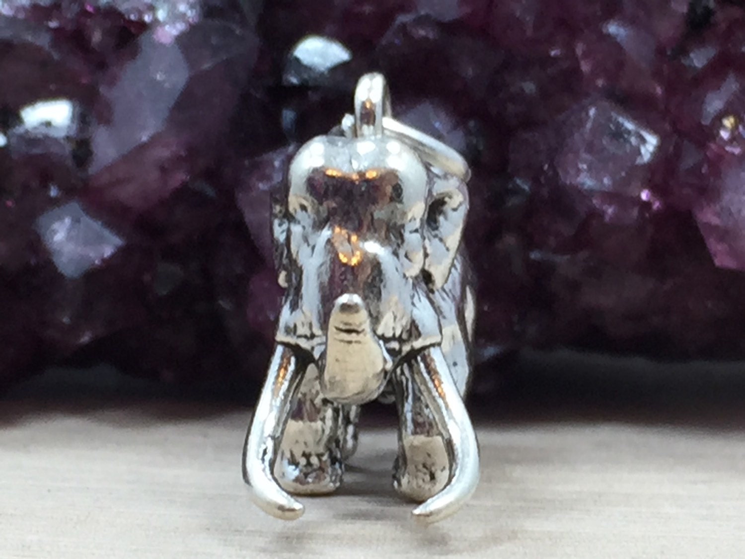 Wooly Mammoth Charm, Dinosaur Charm, Paleontologist Charm, Sterling ...