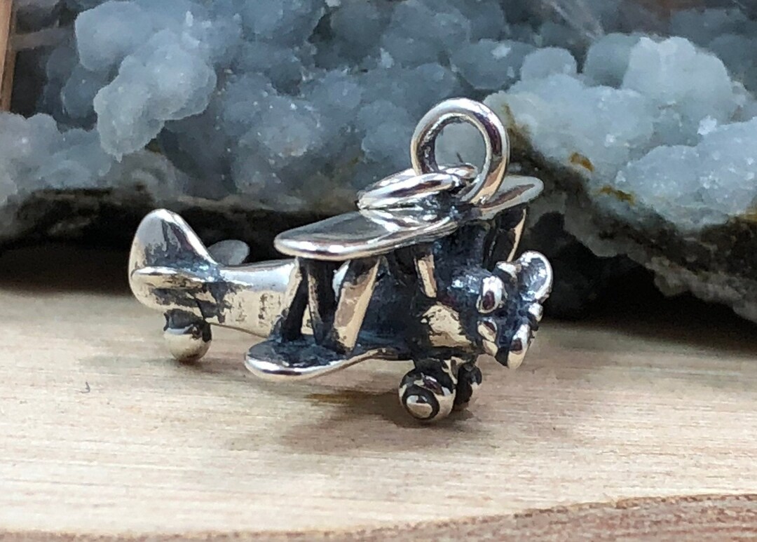 Airplane Charm, Vintage Airplane Charm, Airplane Charm, Travel ...