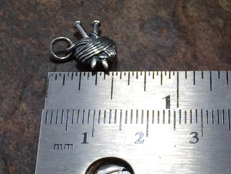 Ball of Yarn Charm Knitting Charm Yarn Charm Crocheting | Etsy