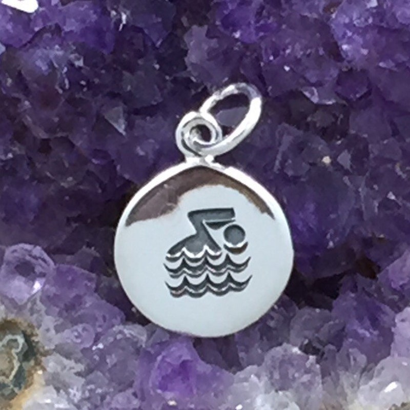 Swimmer Charm - Etsy