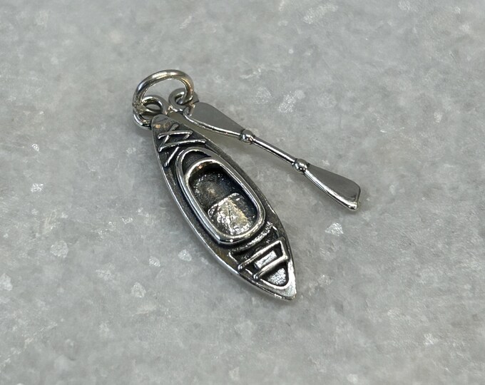 Canoe Charm, Boat Charm, Row Boat Charm, Fisherman Charm, Boating Charm ...