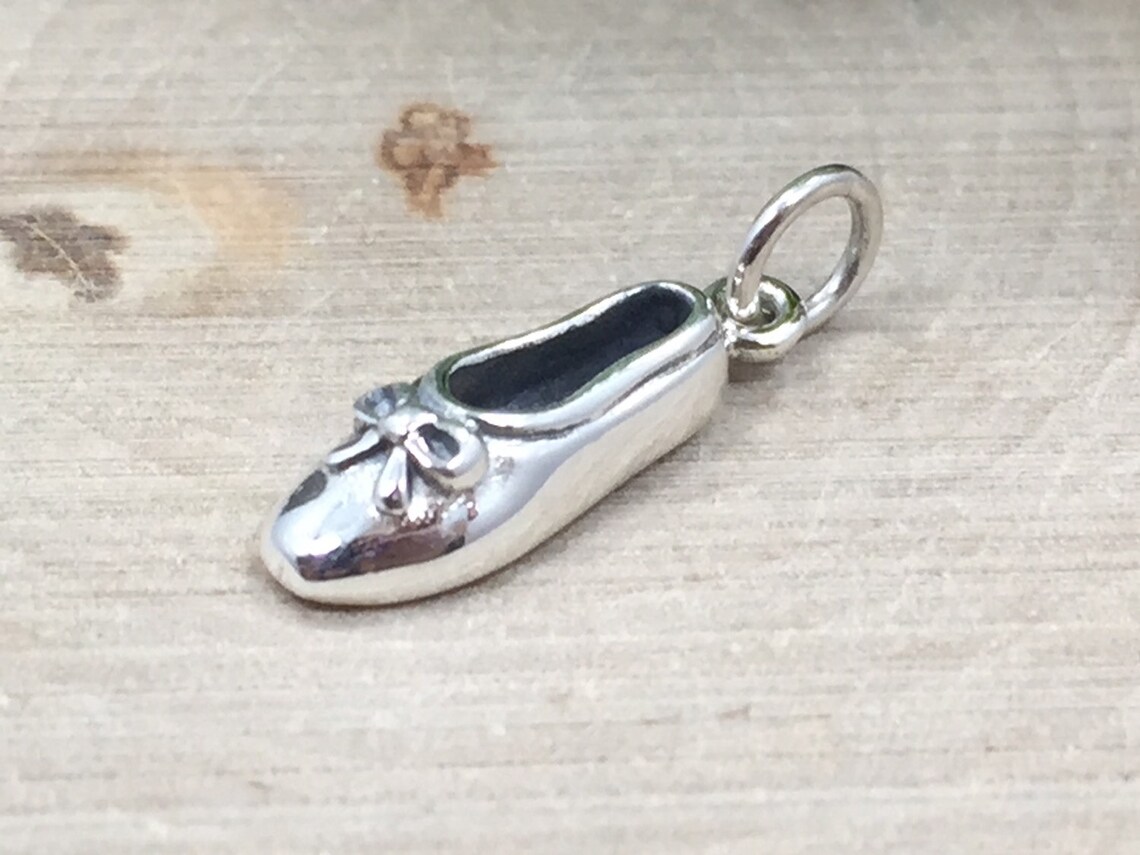 Ballerina Slipper Charm, Ballerina Slipper Pendant, 3D Ballerina ...