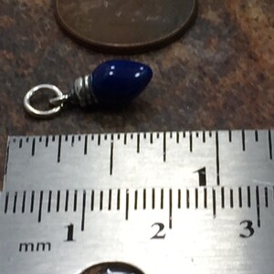 Christmas Light Charm, Christmas Bulb Charm, Sterling Silver Christmas ...