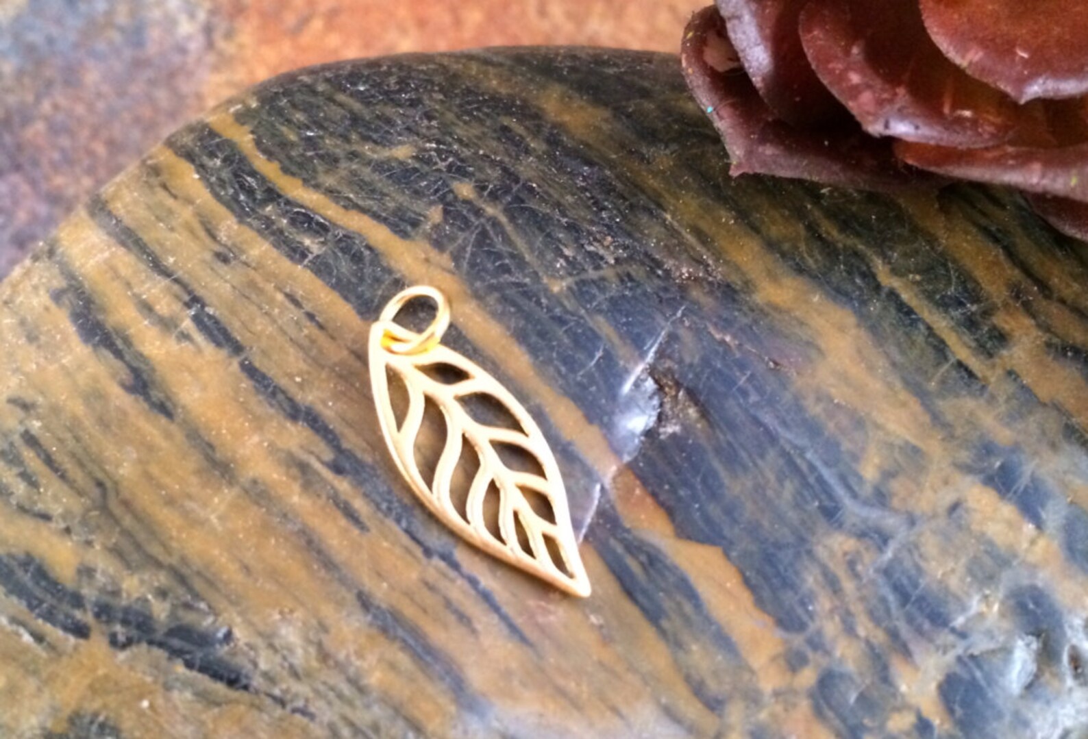 Leaf Charm Leaf Pendant Leaf Cut Out Charm Leaf Cut Out - Etsy