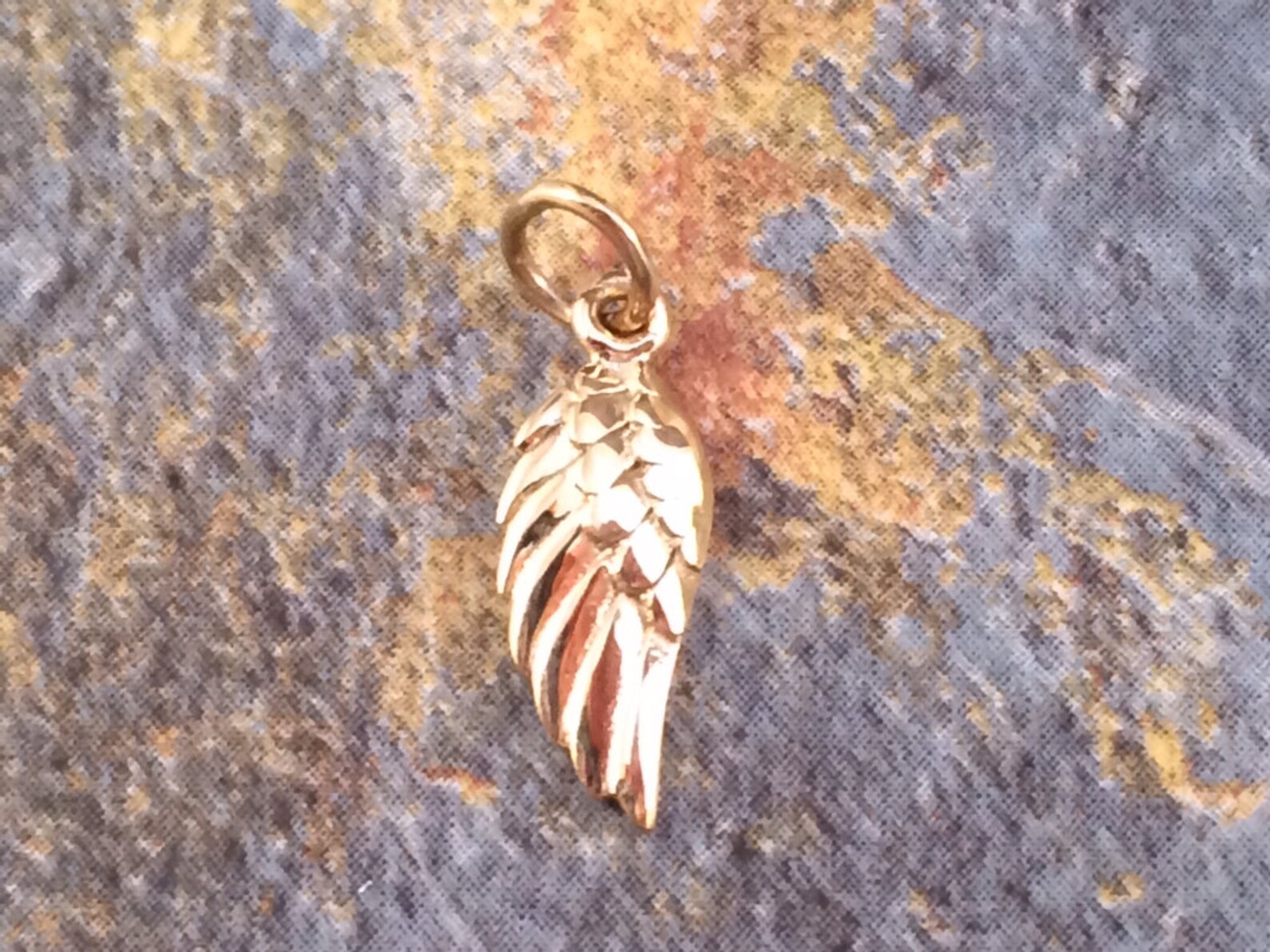 Wing Charm, Angel Wing Charm, Angel Wing Pendant, Bronze Angel Wing ...