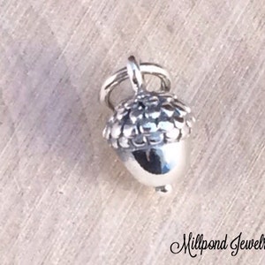Acorn Charm, Acorn Pendant, Tiny Acorn Charm, Nature Charm, Natural ...