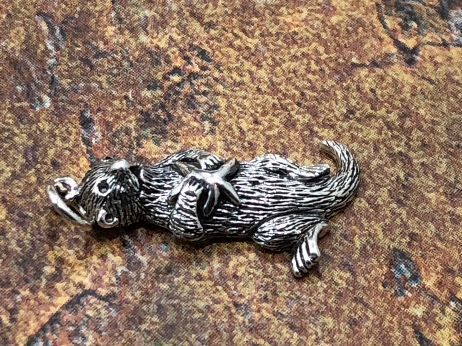 Otter Charm Sea Otter Charm Otter Pendant Water Charm - Etsy