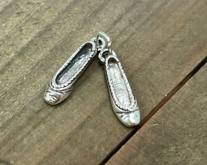 Ballerina Slipper Charm, Ballerina Slipper Pendant, 3D Ballerina ...