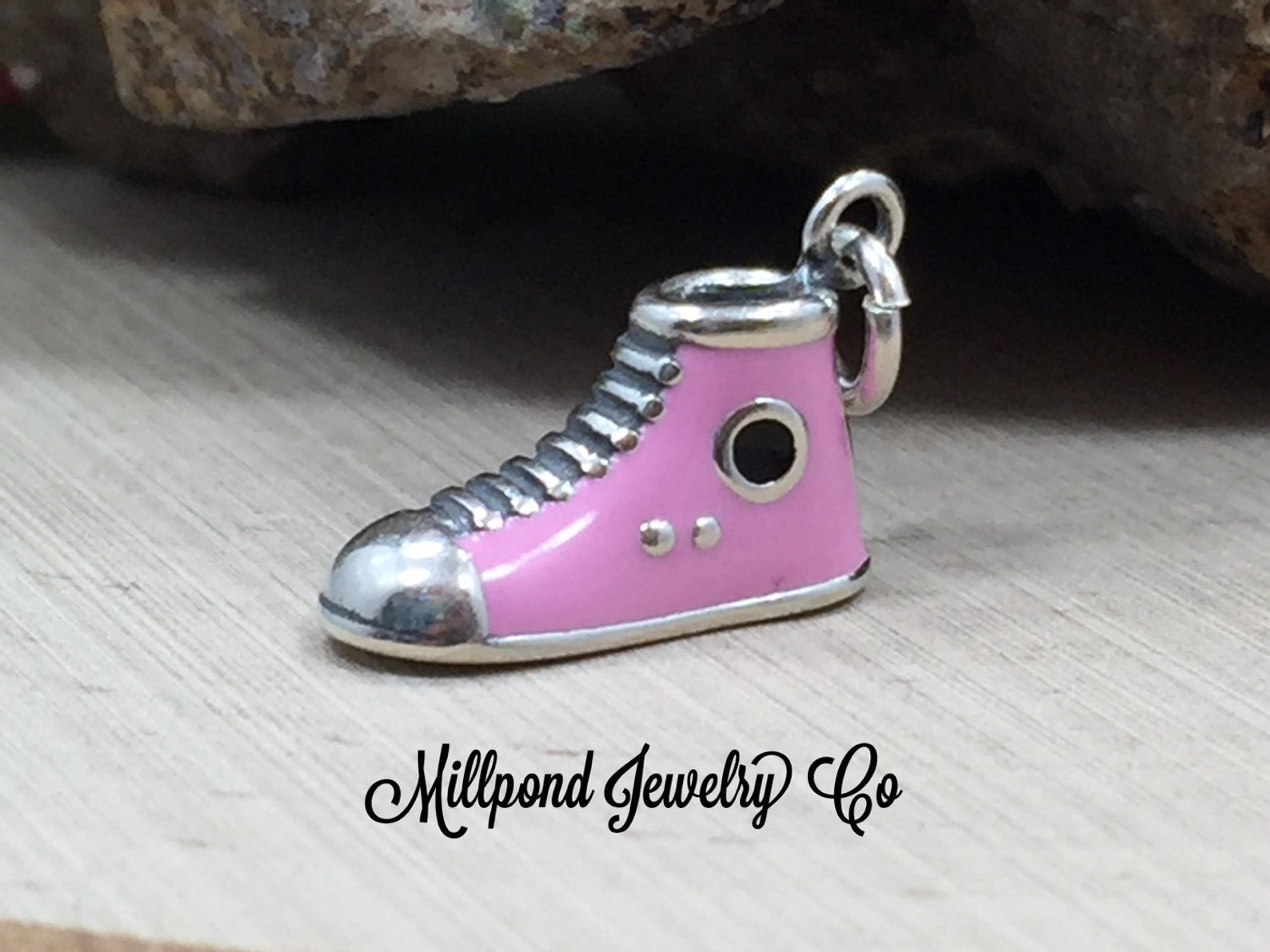 Sneaker Charm Hightop Charm Pink Hightop Charm Pink Sneaker - Etsy