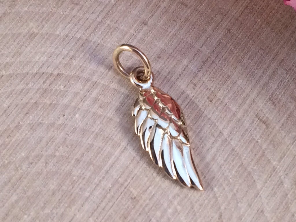 Wing Charm, Angel Wing Charm, Angel Wing Pendant, Bronze Angel Wing ...