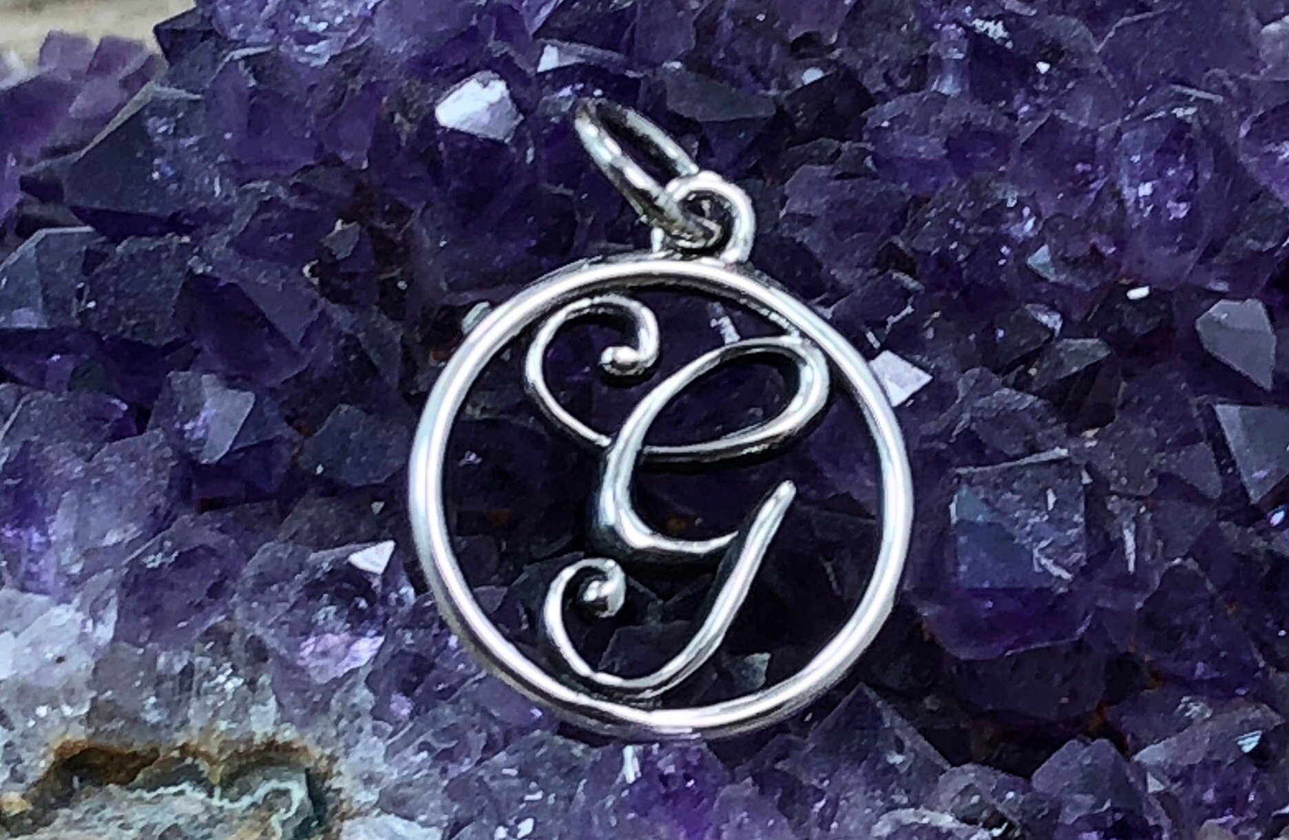Letter G Charm Cursive Letter G Charm Alphabet Charm Letter - Etsy