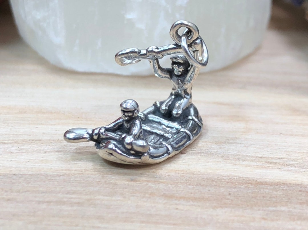 Rafting Charm, White Water Rafting Charm, Boat Charm, Boating Charm ...