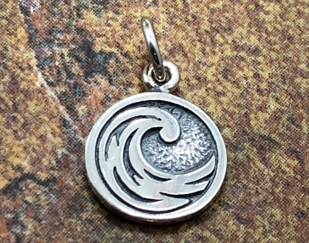 Four Elements Charm, Elements Charm, Water Element Charm, Sterling Silver Charm - Etsy