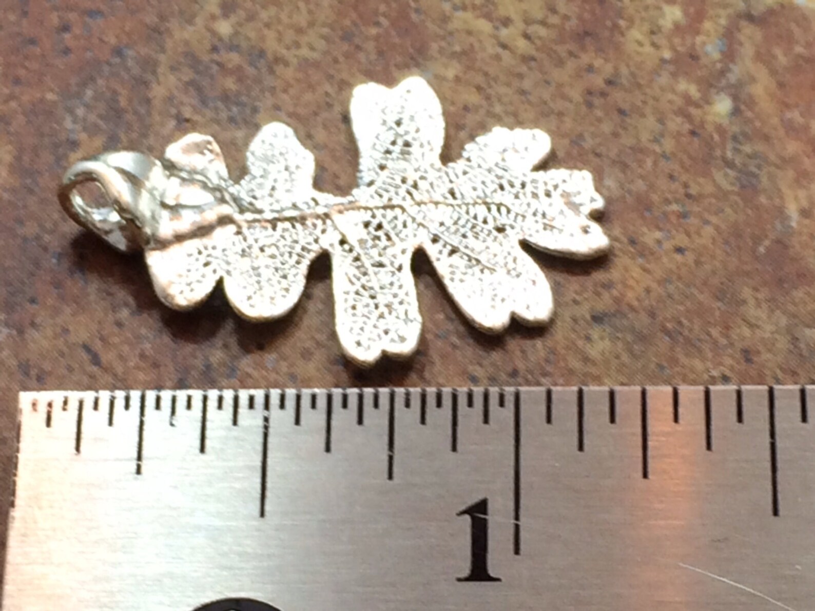 Oak Leaf Pendant Silver Oak Leaf Pendant Fine Silver Oak - Etsy