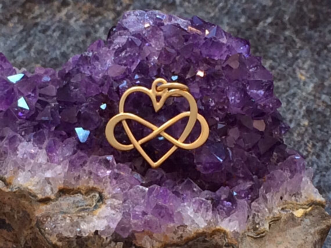 Infinity Heart Charm Infinity Charm Heart Charm Infinity - Etsy