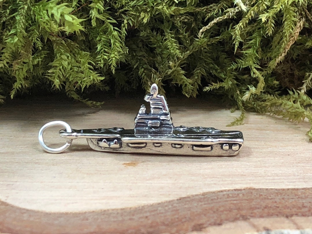 Aircraft Carrier Charm, Military Charm, War Charm, Boat Charm, Boating ...