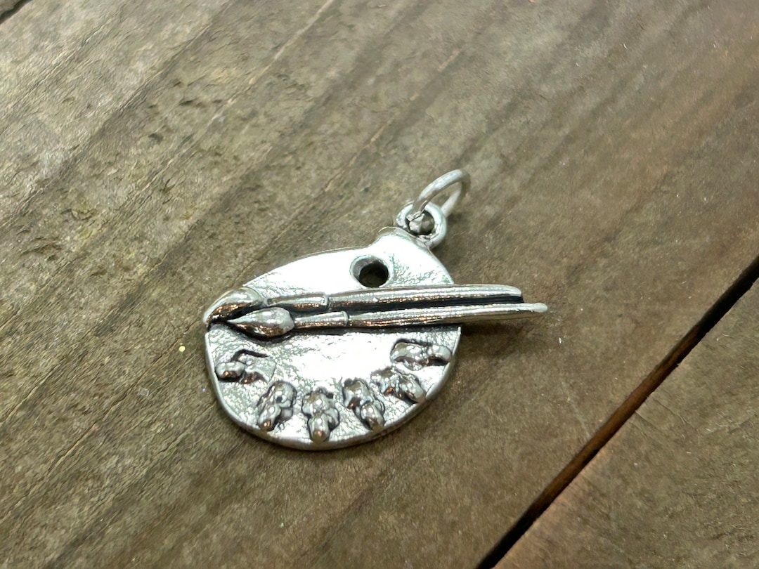 Artist Palette Charm, Palette Pendant, Artist Charm, Palette Charm ...