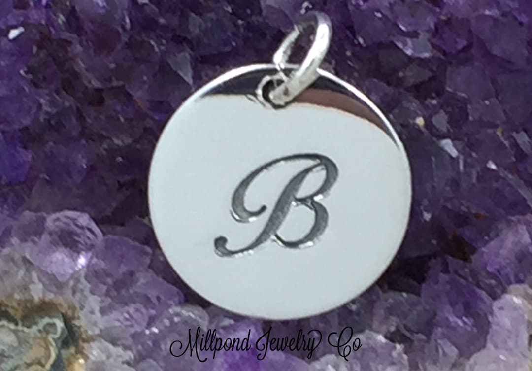 Alphabet Charm Letter Charm B Charm Letter B Charm Script - Etsy