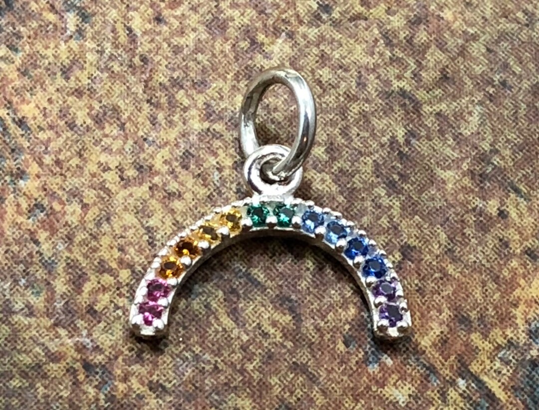 Rainbow Charm, Rainbow Crystal Charm, Sky Charm, Weather Charm ...