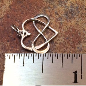 Infinity Heart Charm, Infinity Charm, Heart Charm, Infinity Link ...