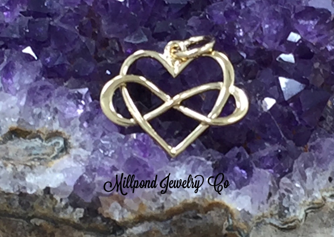 Infinity Heart Charm Infinity Charm Heart Charm Infinity - Etsy