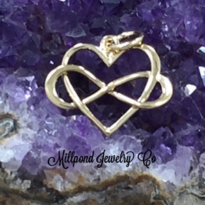 Infinity Heart Charm, Infinity Charm, Heart Charm, Infinity Link ...