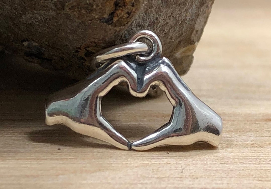 Heart Shaped Hands, I Love You Charm, Heart Hands Charm, Hand Charm ...
