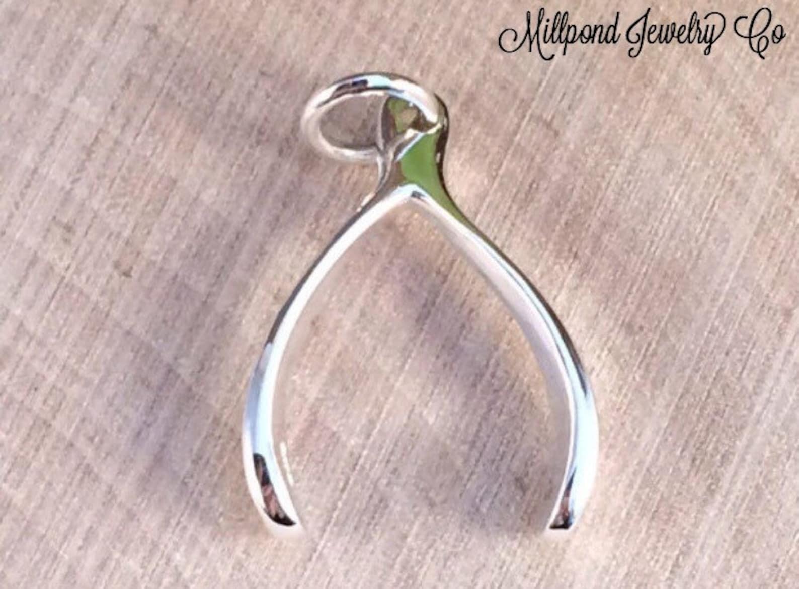 Wishbone Charm Wishbone Pendant Lucky Charm Lucky Pendant | Etsy