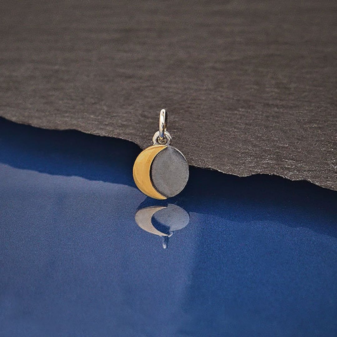Moon Charm, Talisman Charm, Crescent Moon Charm, Moon Pendant ...