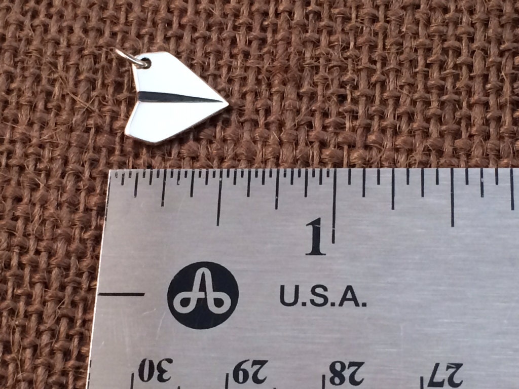 Paper Airplane Charm Paper Airplane Pendant Airplane Charm | Etsy