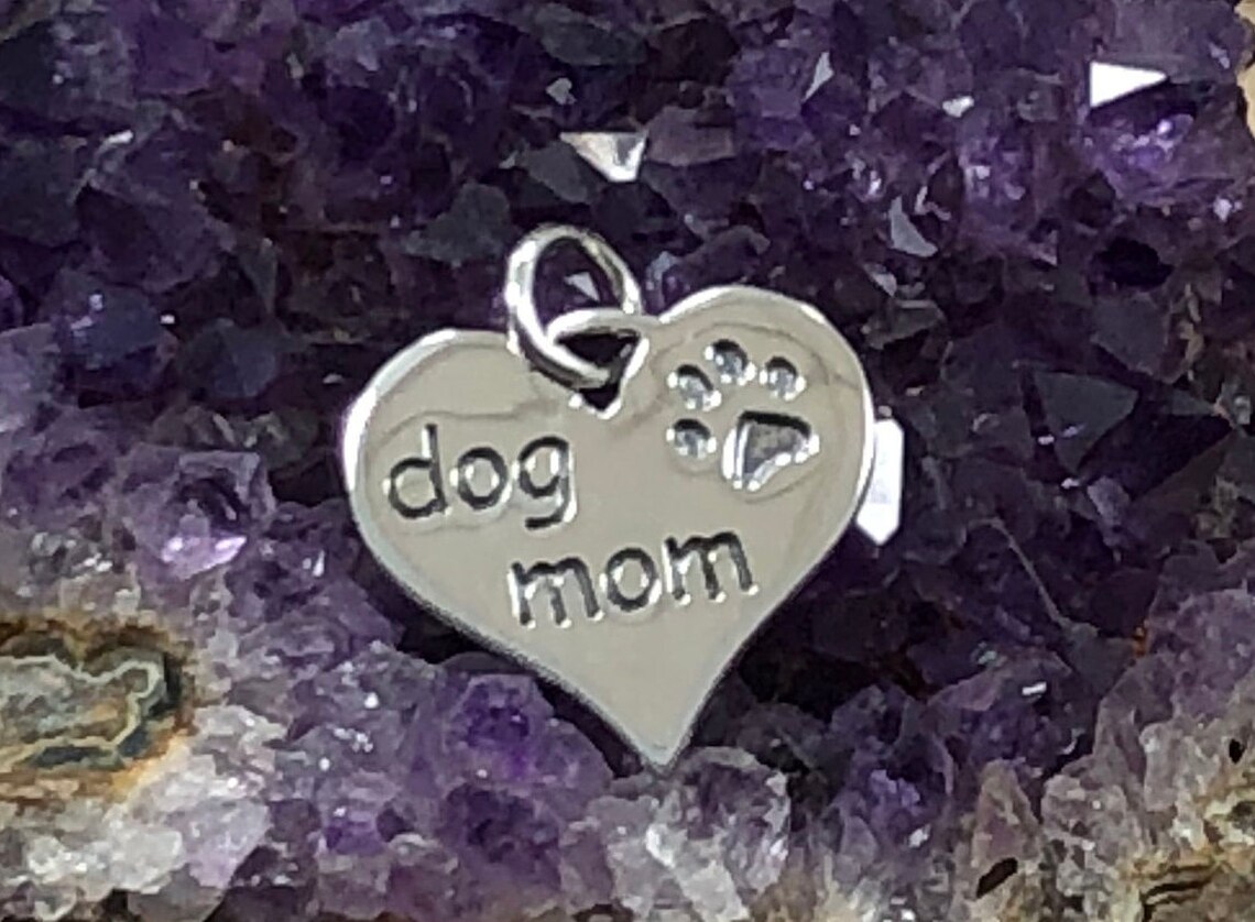 Dog Mom Charm Paw Print Charm Animal Lover Charm Animal - Etsy