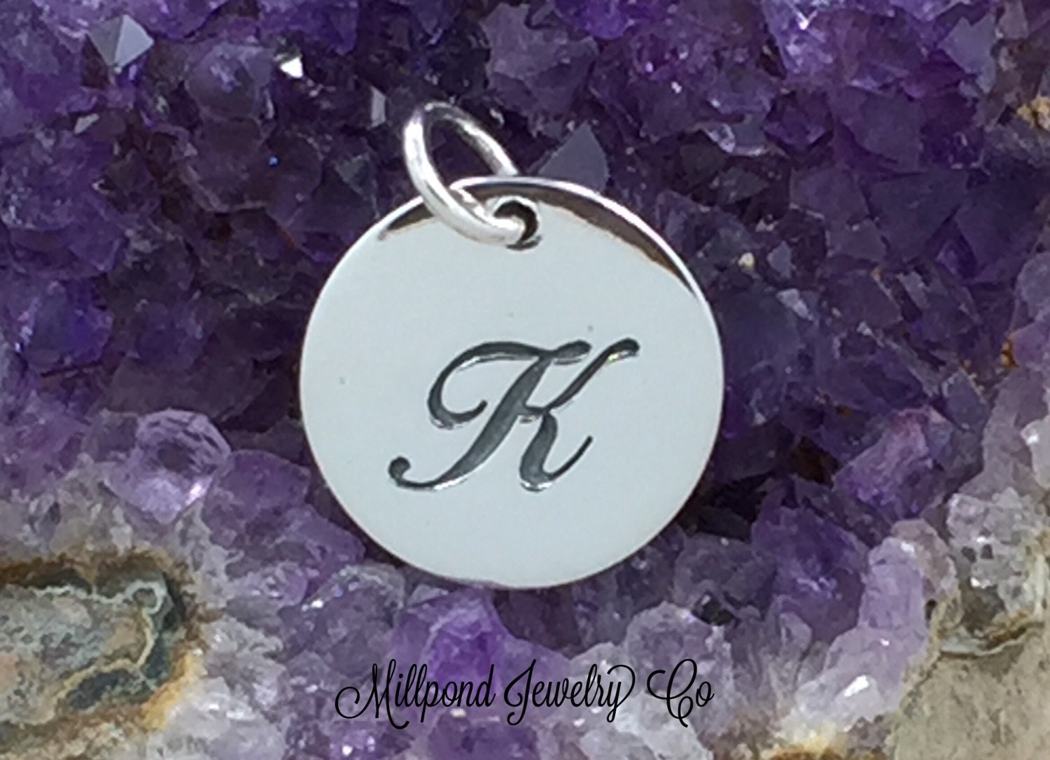 Alphabet Charm Letter Charm K Charm Letter K Charm Script - Etsy