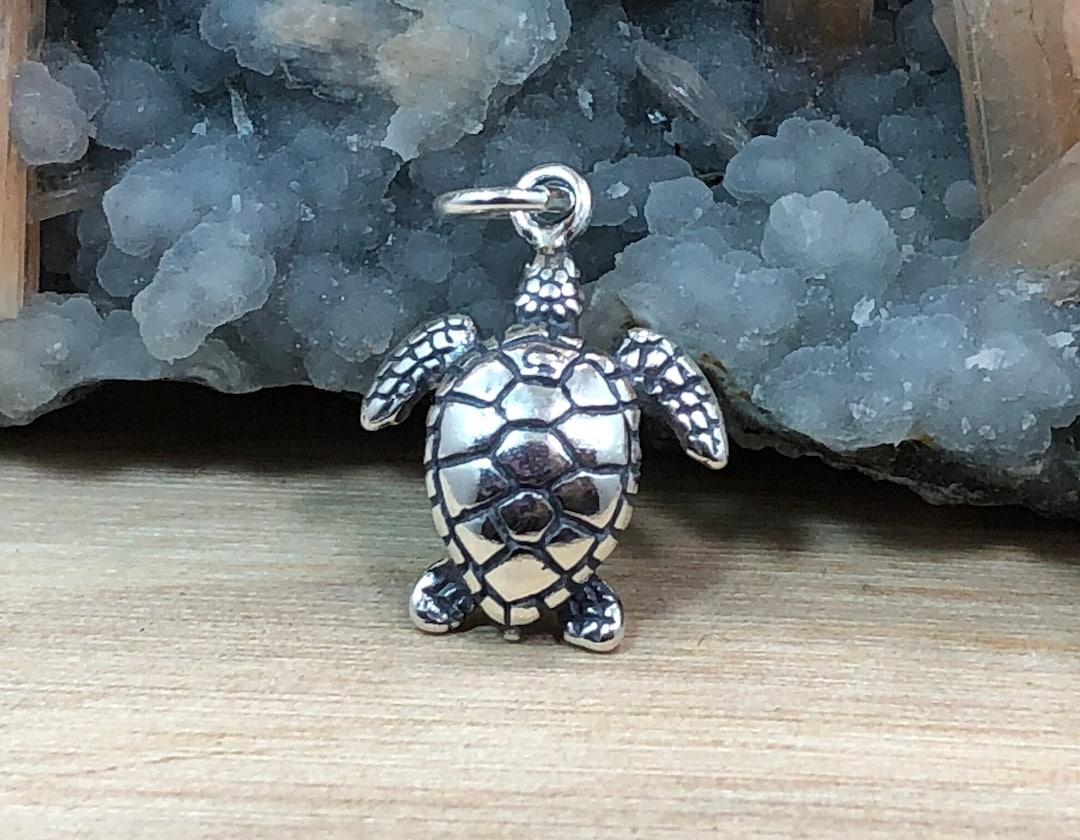 Sea Turtle Charm, Sea Turtle Pendant, Sea Life Charm, Ocean Charm ...